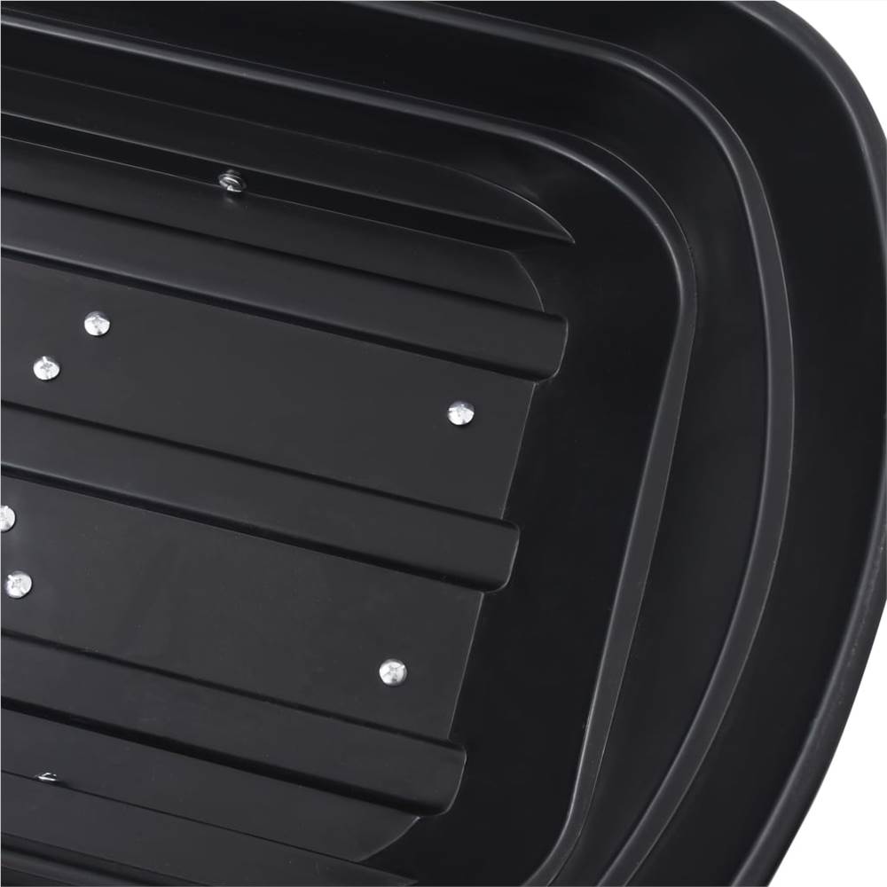 Garden Tipping Hand Cart 300 kg 75L Black