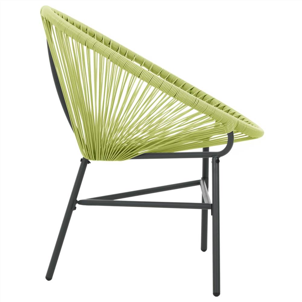 Garden Moon Chair Poly Rattan Green