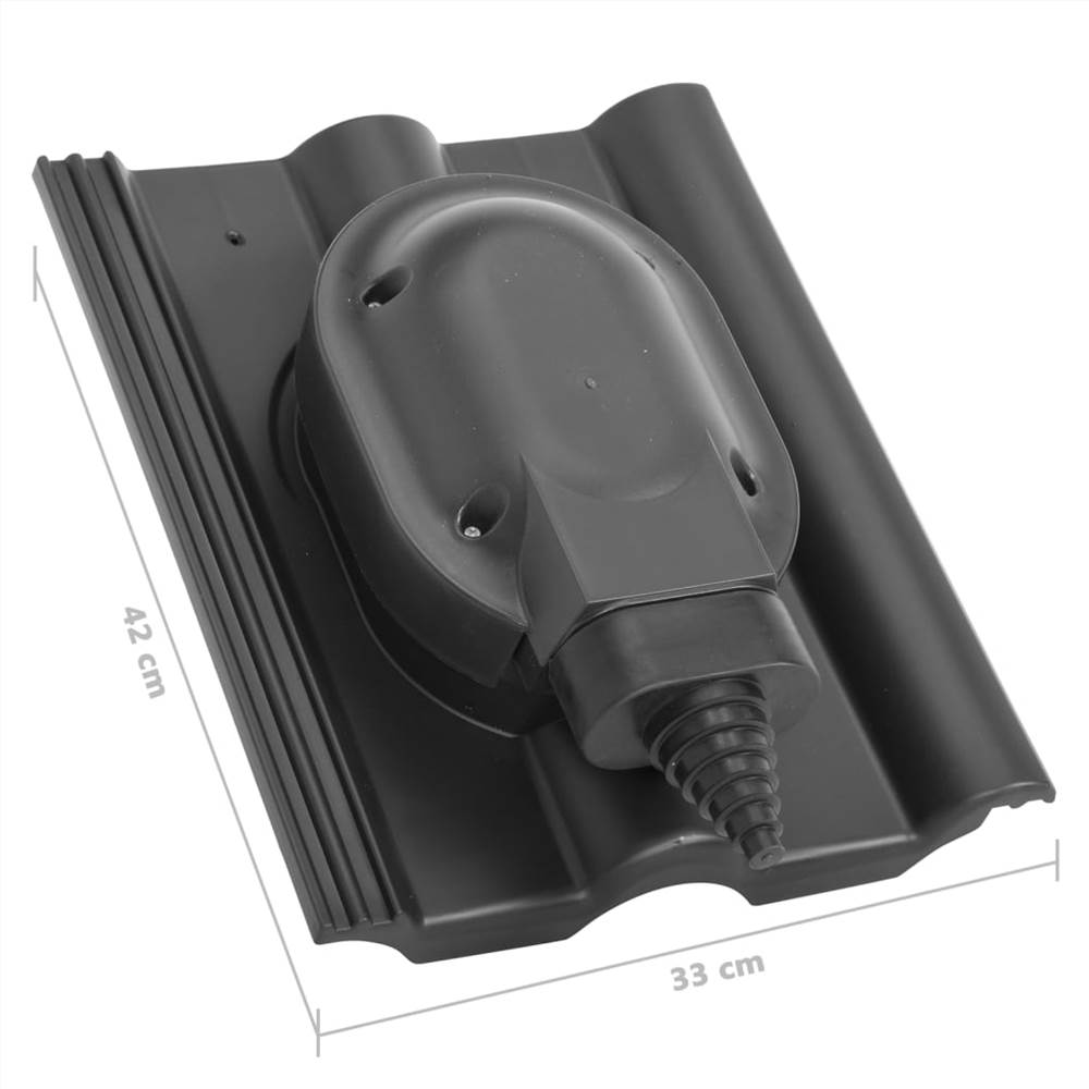 Solar Pass-through for Frankfurt Roof Tile Anthracite