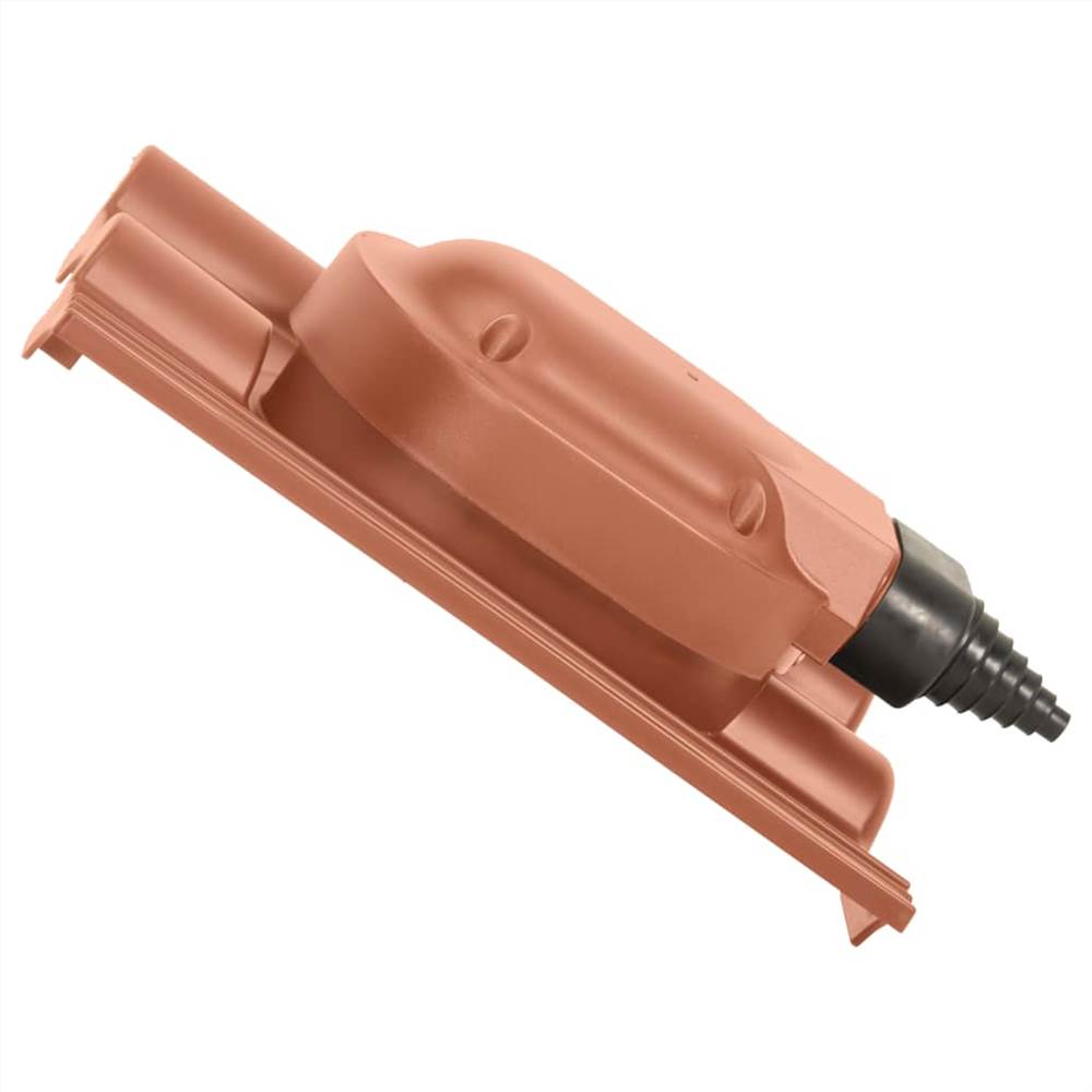 Solar Pass-through for Frankfurt Roof Tile Brick Red