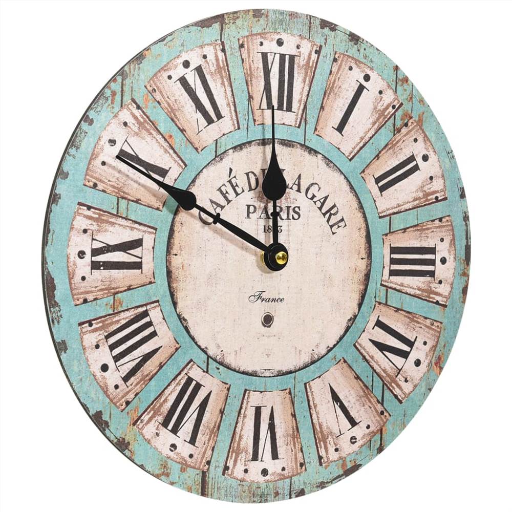 Wall Clock Multicolour 30 cm MDF