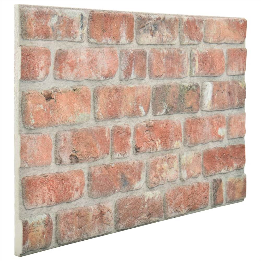 3D Wall Panels with Red Brick Design 11 pcs EPS