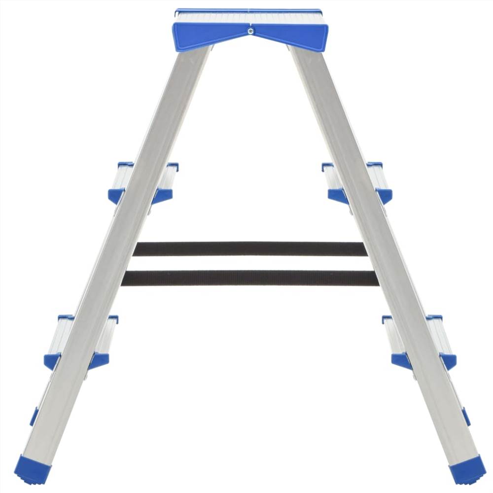 Aluminium Double-Sided Step Ladder 3 Steps 67 cm