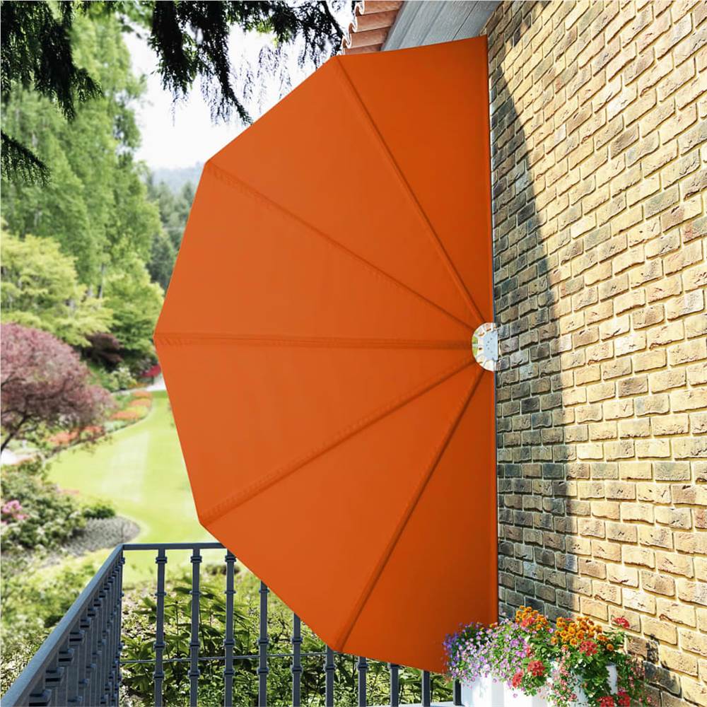 Collapsible Terrace Side Awning Terracotta 200 cm