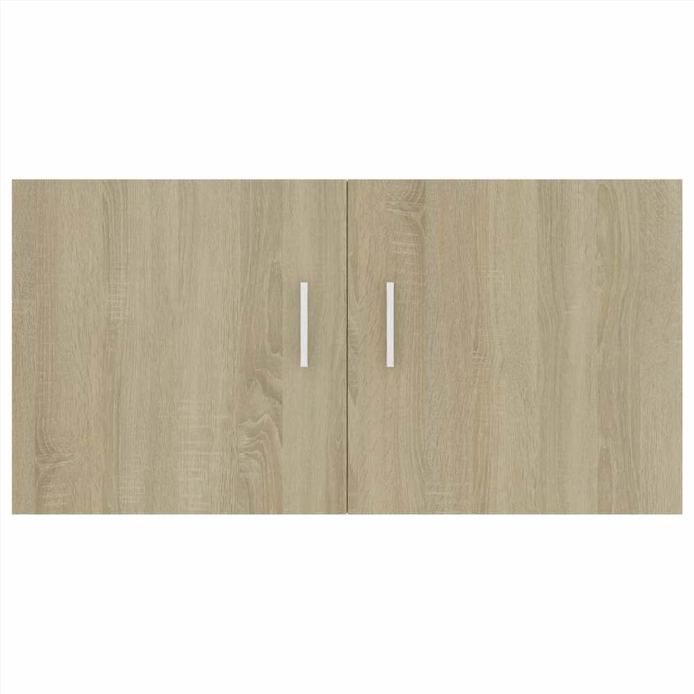 Wall Mounted Cabinet Sonoma Oak 80x39x40 cm Chipboard