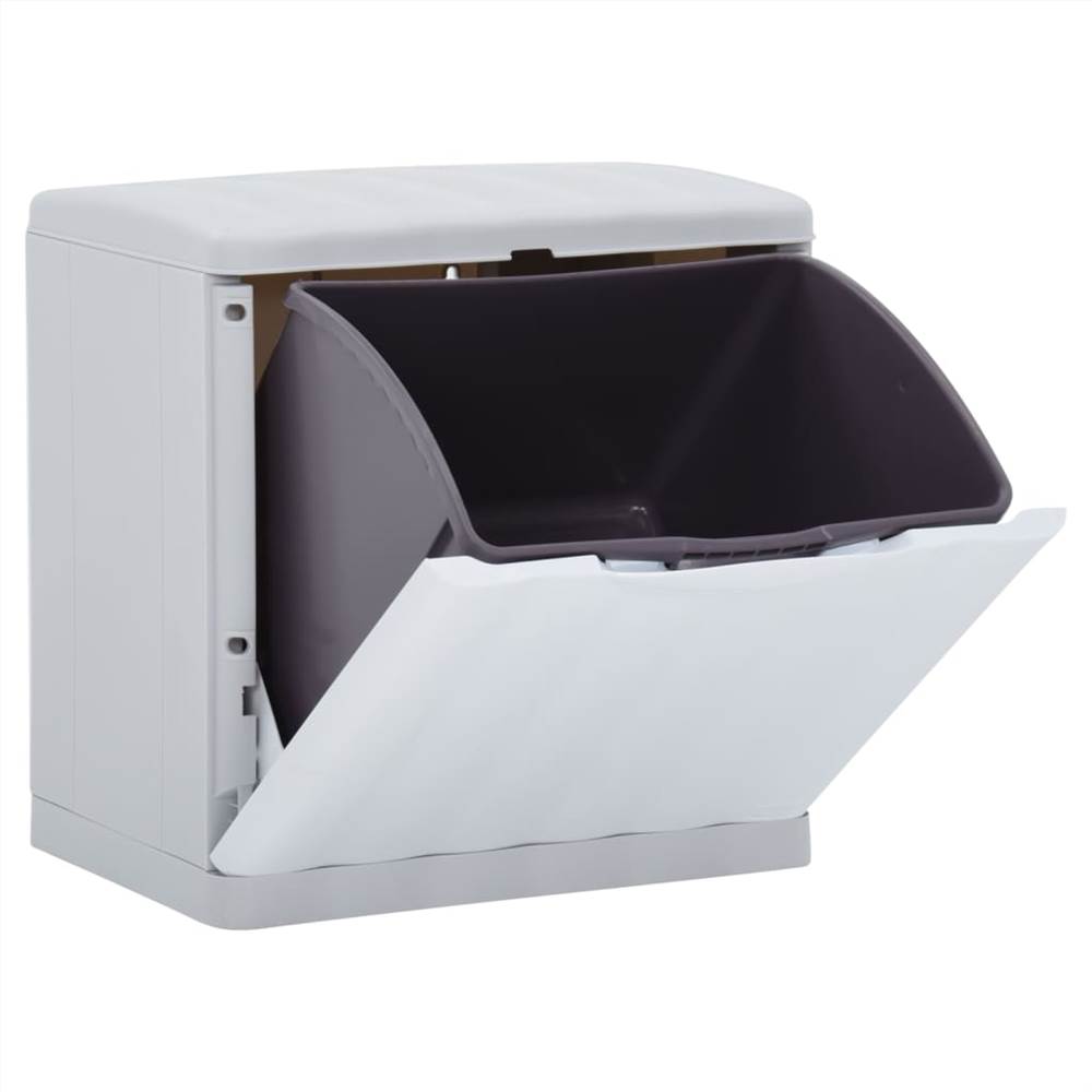 Waste Separation Bin White 20 L 40x30x40 cm