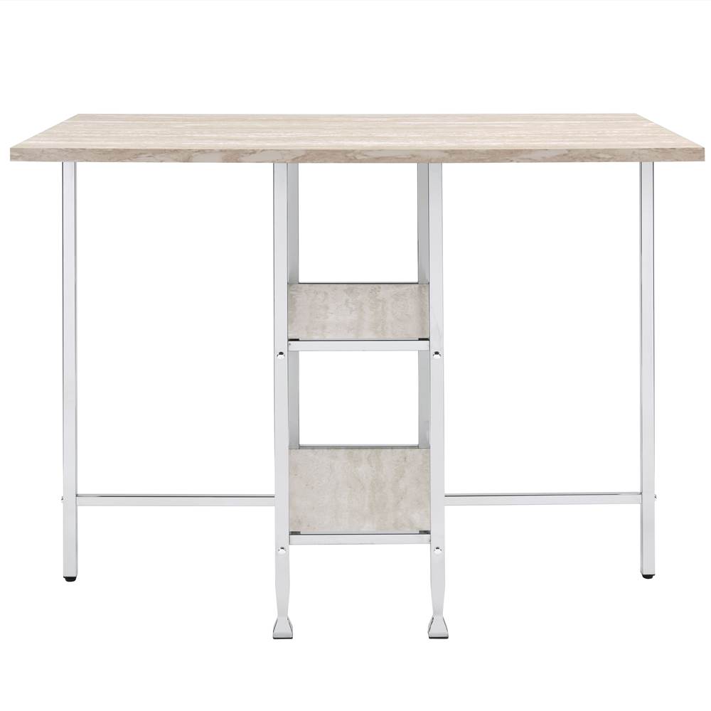 ACME Raine Rectangle Counter High Dining Table Natural