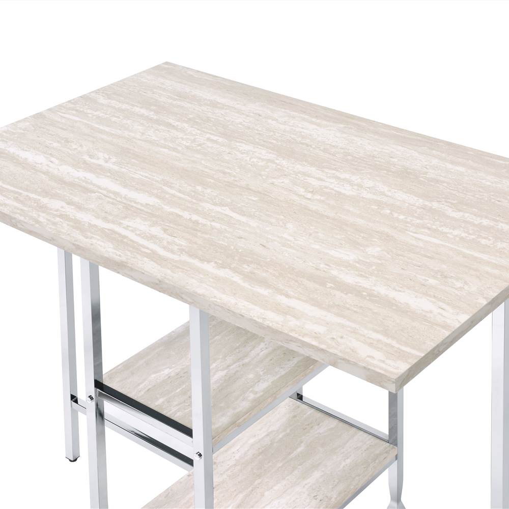 ACME Raine Rectangle Counter High Dining Table Natural