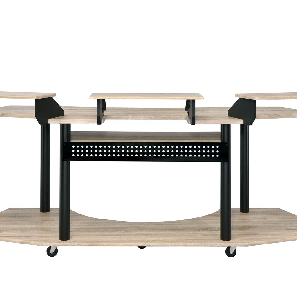 ACME Eleazar Computer Desk with Keyboard Tray Natural