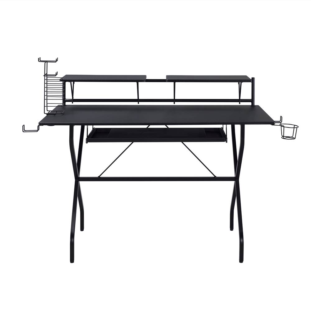 ACME Hartman Computer Desk with Keyboard Tray Black