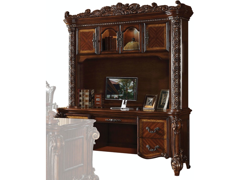 ACME Vendome Computer Desk with Storage Drawers Cherry