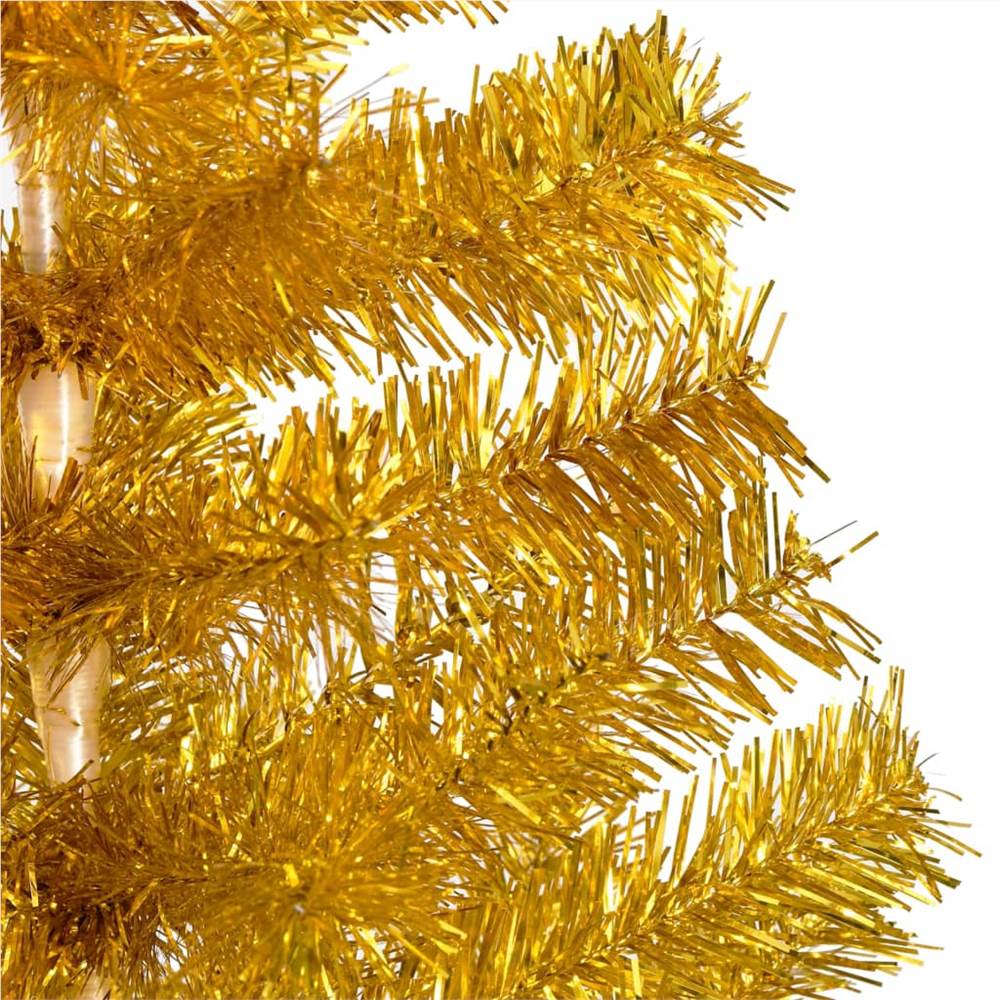 Artificial Christmas Tree with Stand Gold 120 cm PET