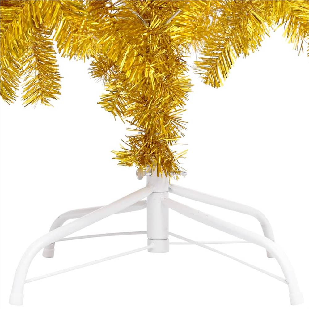 Artificial Christmas Tree with Stand Gold 120 cm PET