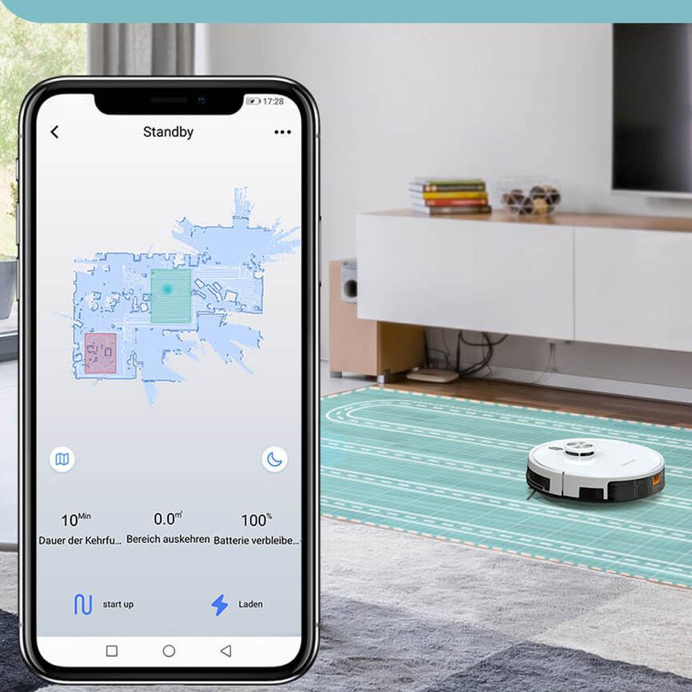 Tesvor S6 Turbo Robot Vacuum Cleaner 4000Pa Suction White