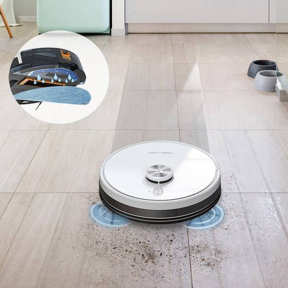 Tesvor S6 Turbo Robot Vacuum Cleaner 4000Pa Suction White