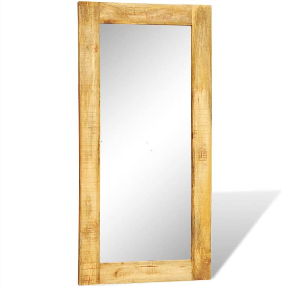 Wall Mirror with Solid Wood Frame 120 x 60 cm