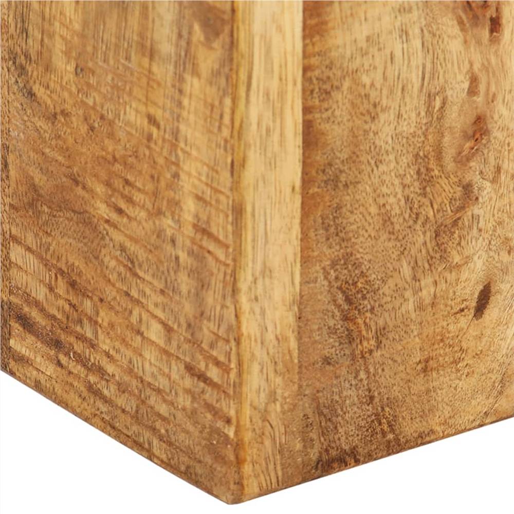 Side Tables 2 pcs Solid Mango Wood