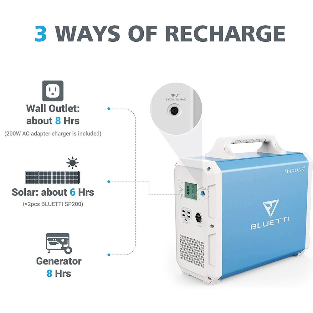 BLUETTI EB150 1500Wh Portable Power Station Blue