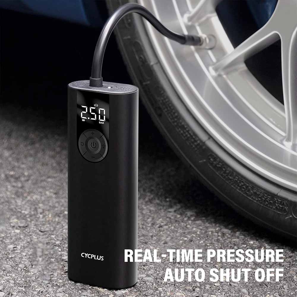 CYCPLUS A8 Air Pump 2600 mAh 150 PSI Electric Compressor Black