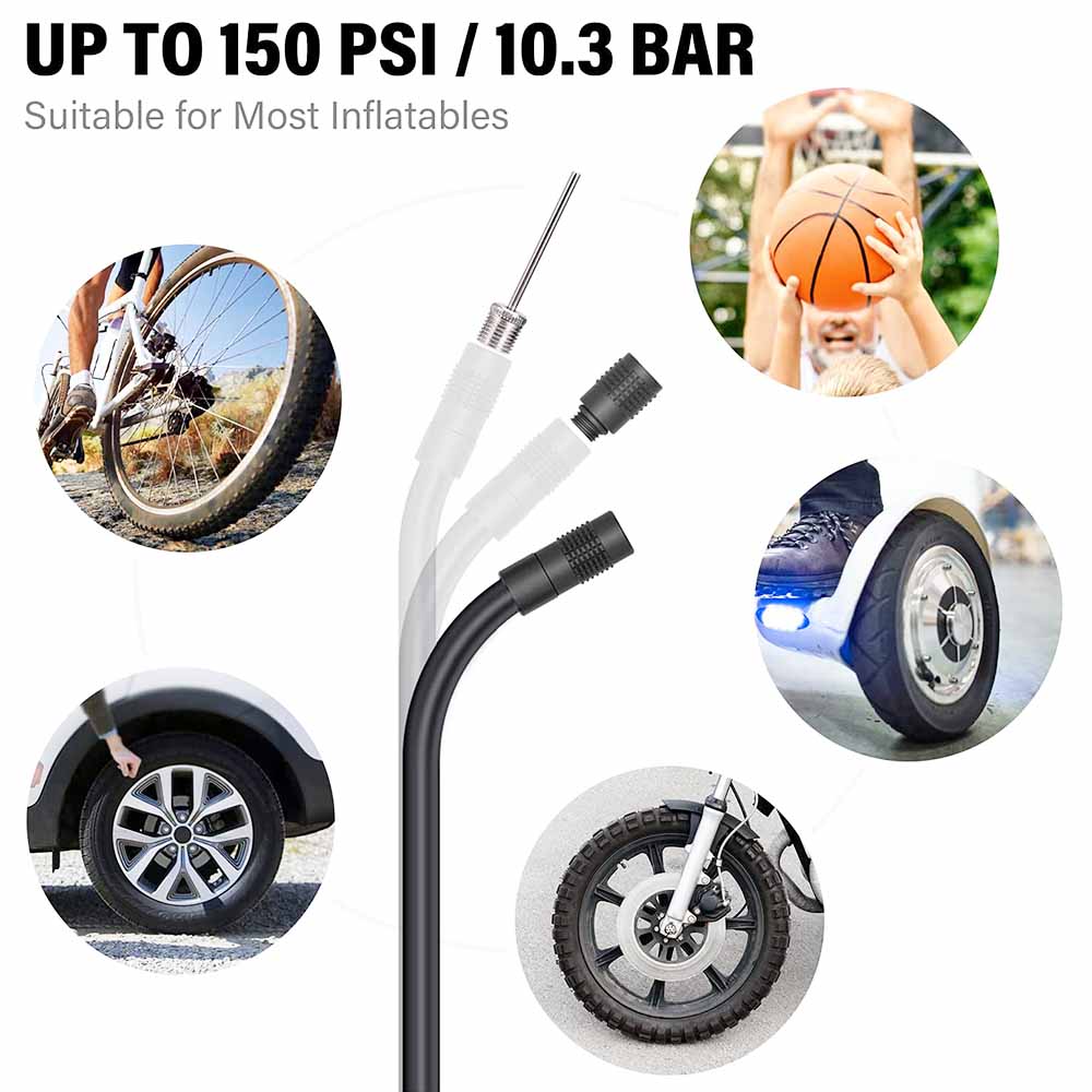 CYCPLUS A8 Air Pump 2600 mAh 150 PSI Electric Compressor Black