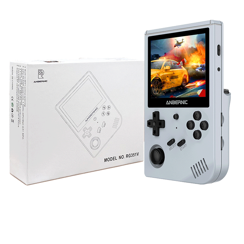 ANBERNIC RG351V 128GB Handheld Game Console Gray