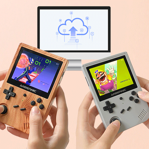 ANBERNIC RG351V 64GB Handheld Game Console Gray