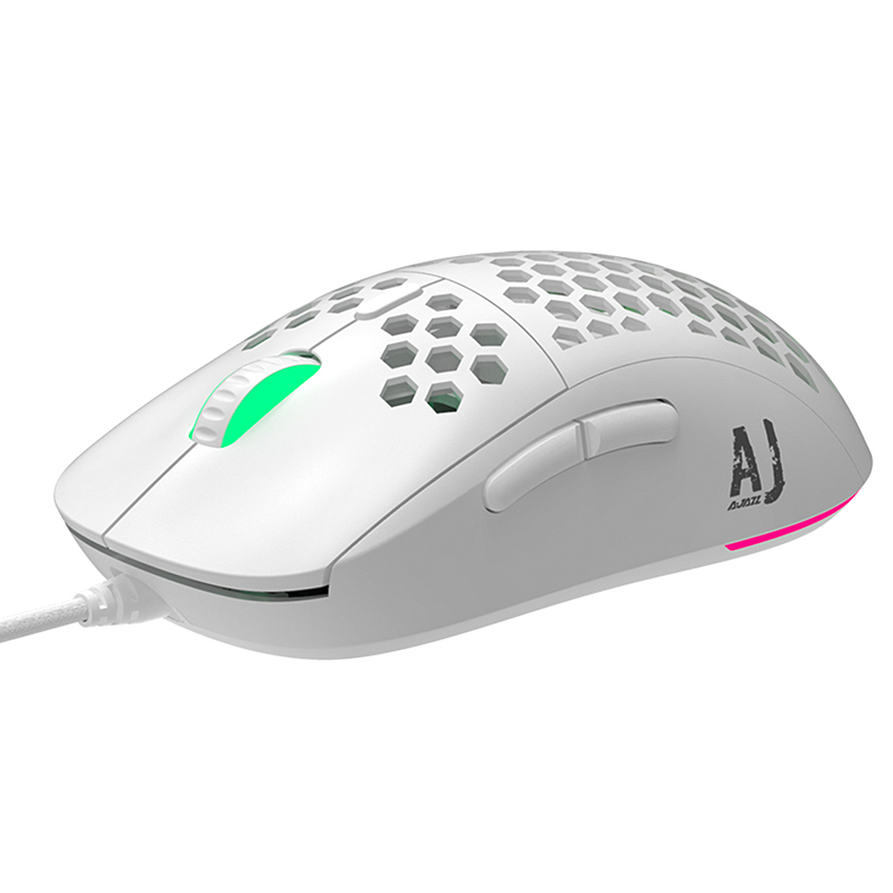 Ajazz AJ380 Ultralight Optical Wired Gaming Mouse White
