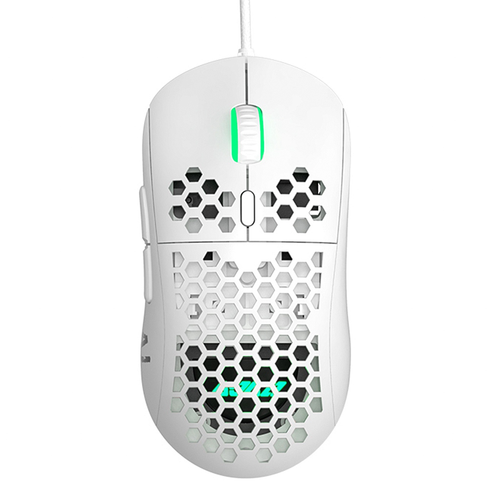 Ajazz AJ380 Ultralight Optical Wired Gaming Mouse White