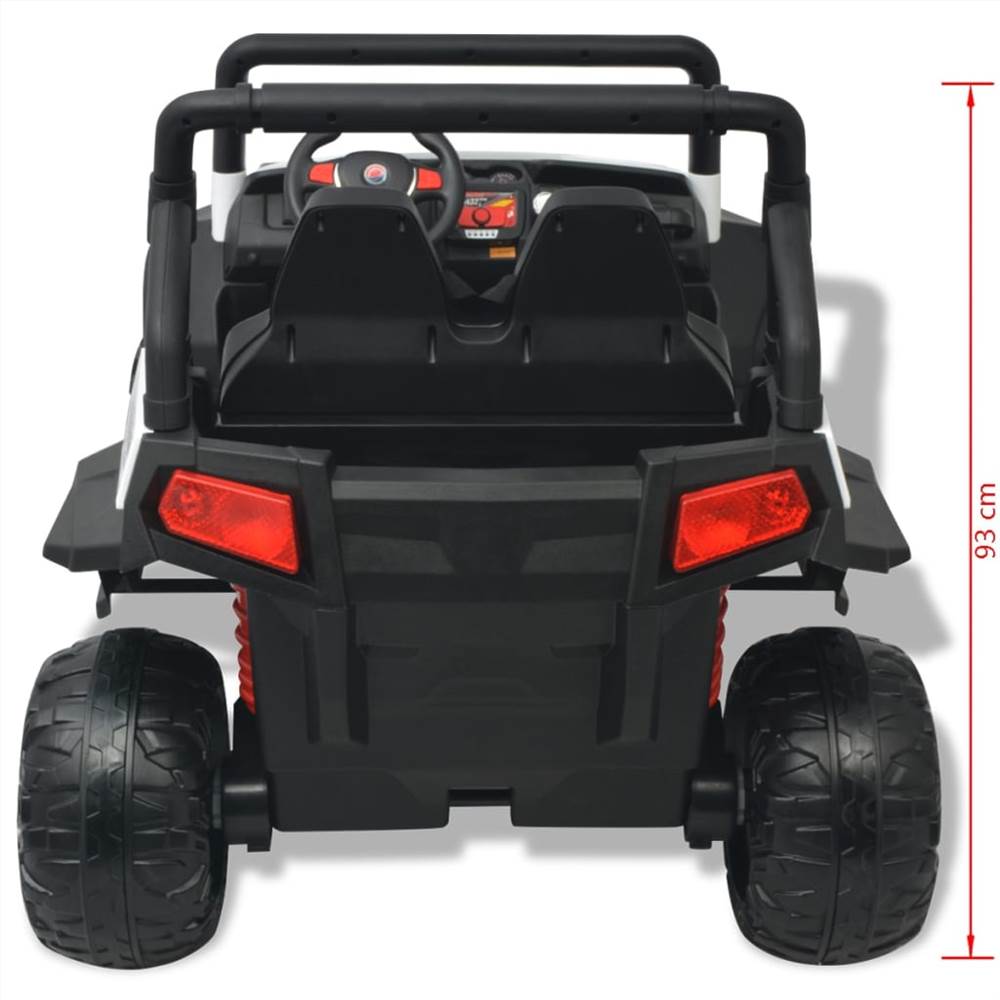 80188 Electric Ride-On Car 2 Persons XXL White and Black