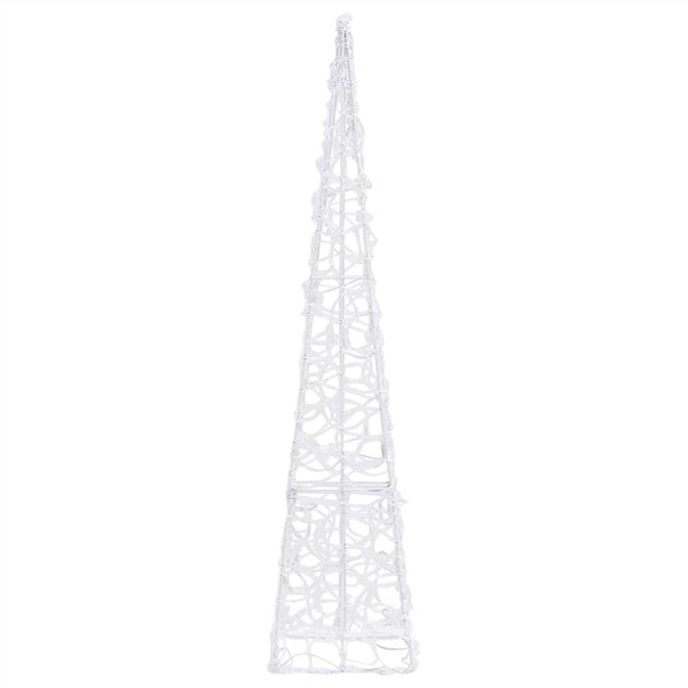 Acrylic Decorative Round LED Light Cone Multicolour 90 cm