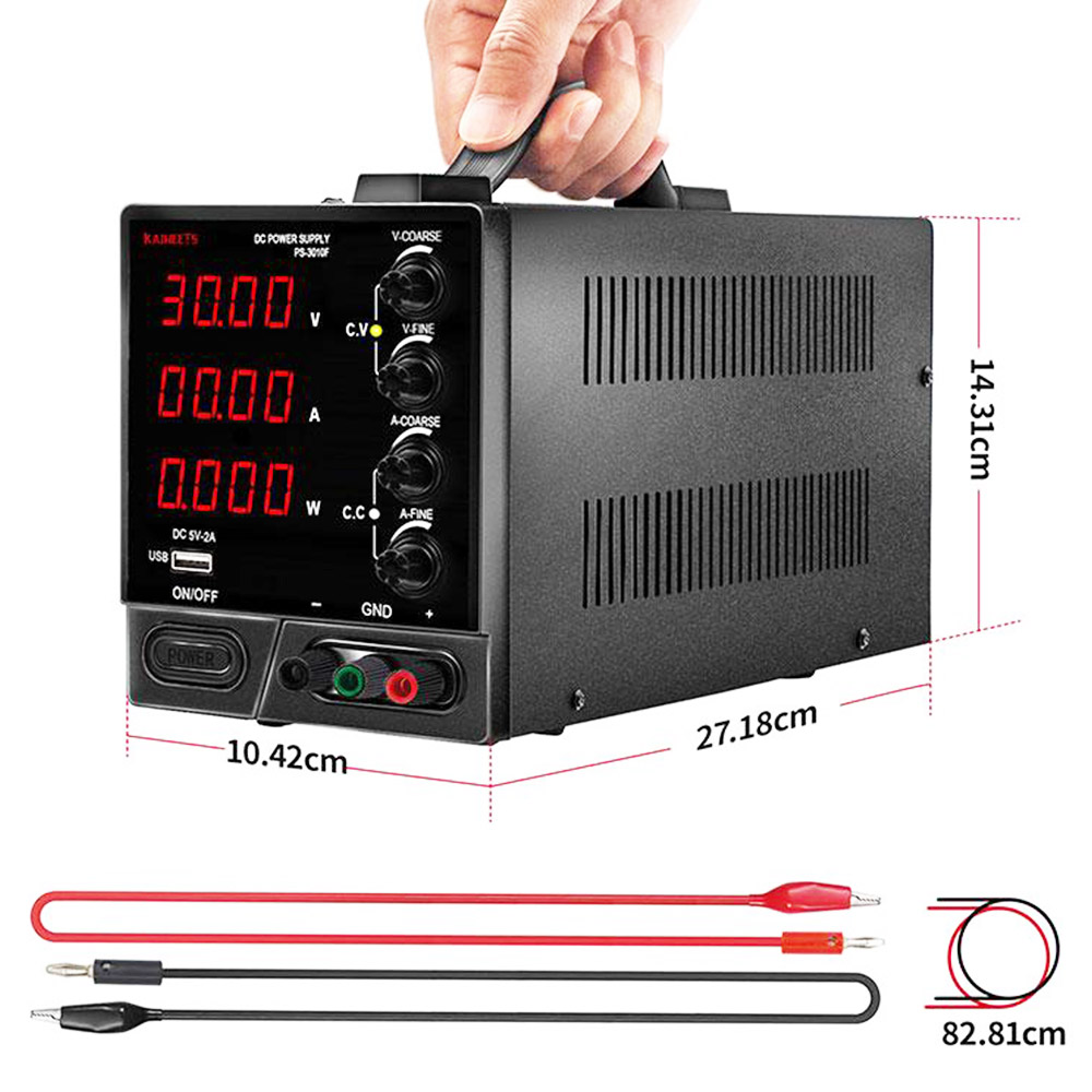 KAIWEETS PS-3010F 30V 10A DC Power Supply
