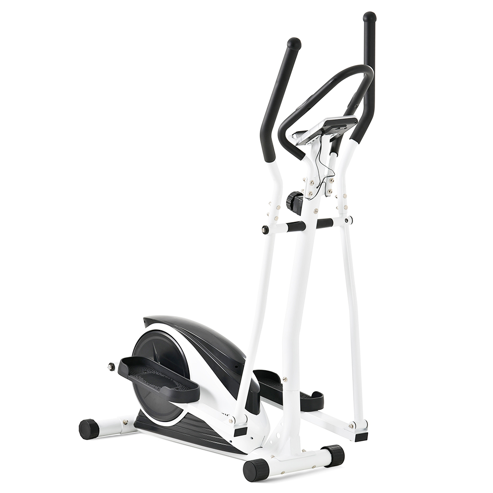 Indoor Ergonomic Exercise Bike Elliptical Machine White