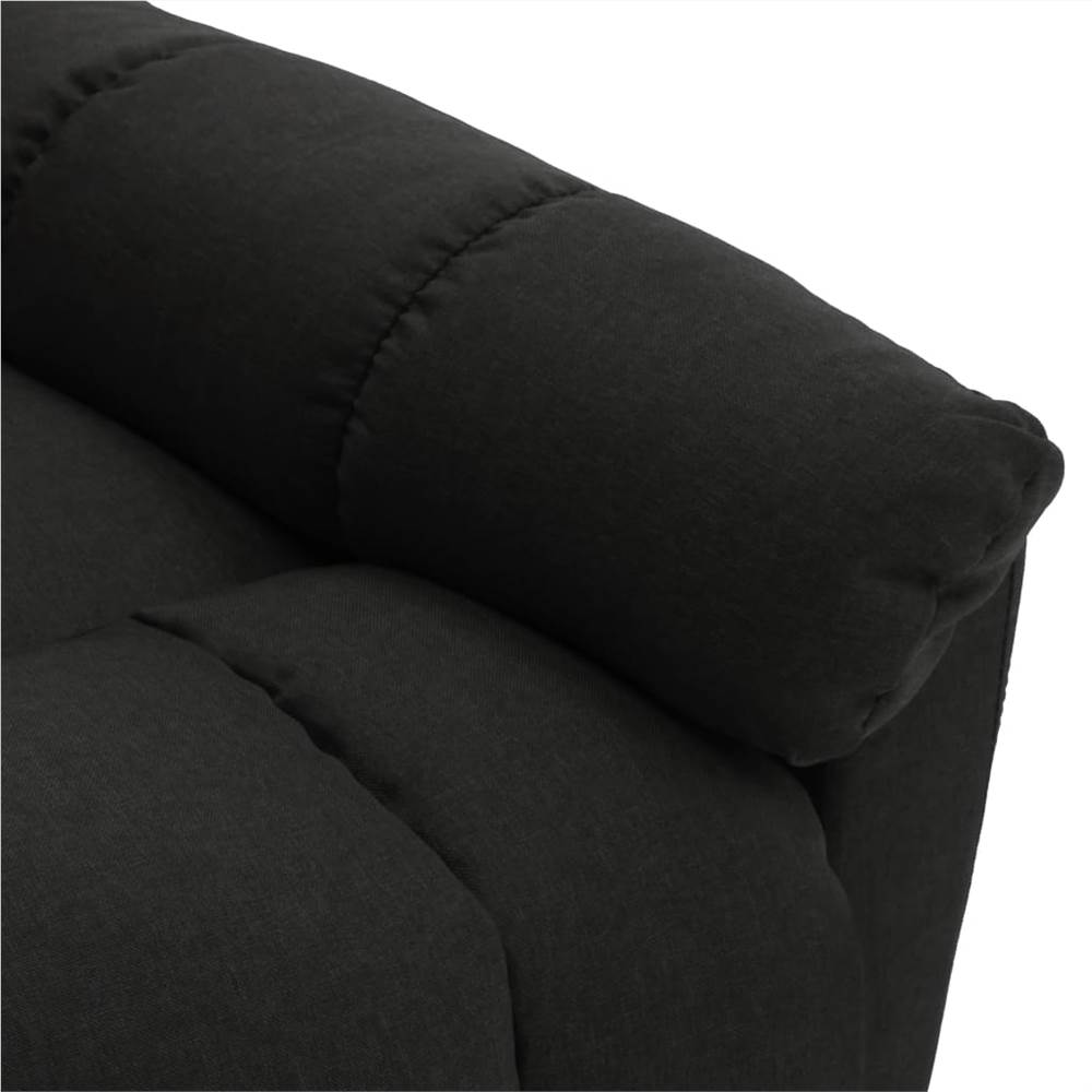 Reclining Chair Black Fabric