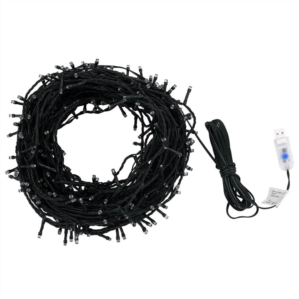 Light String with 400 LEDs Blue 40 m 8 Light Effects IP44
