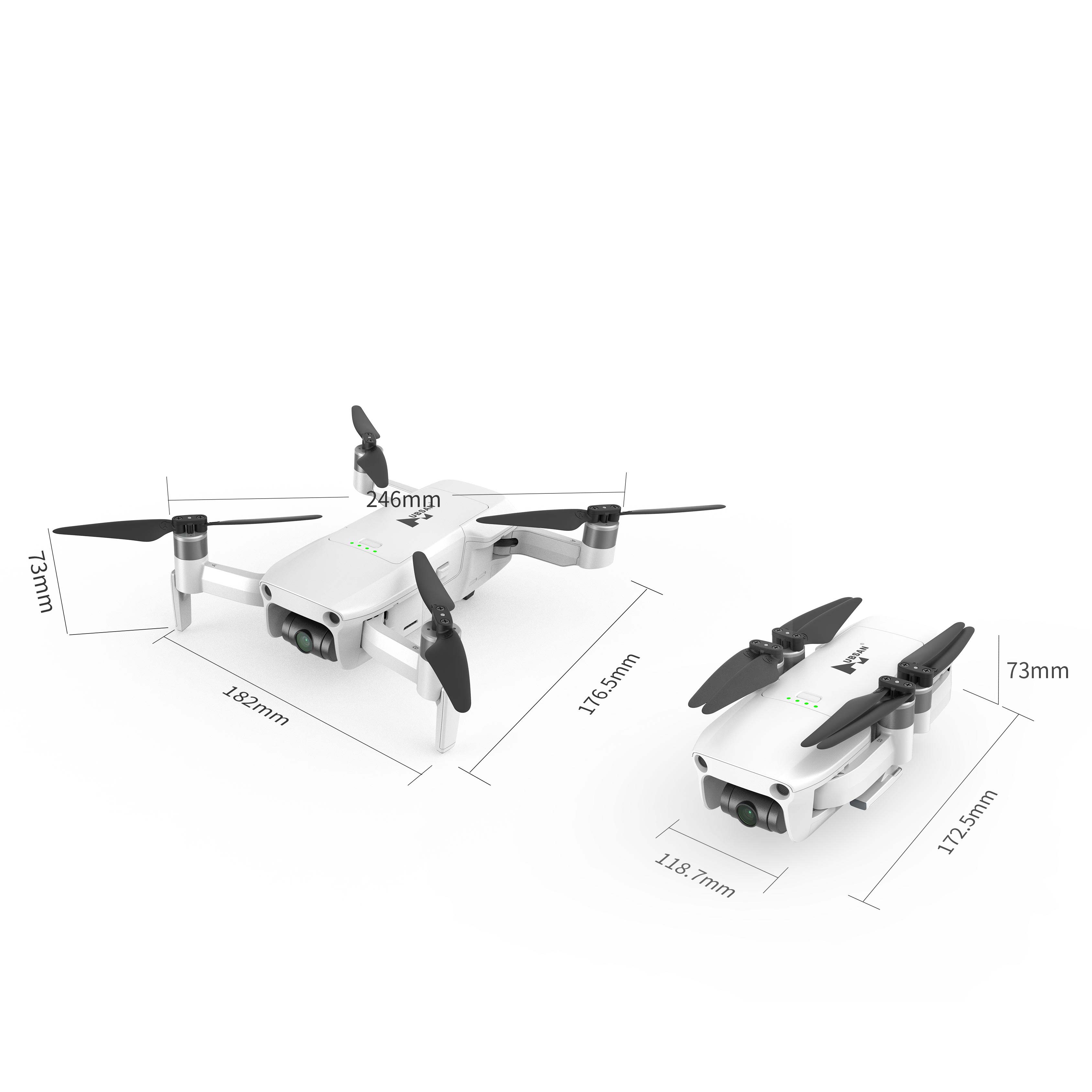 Hubsan ACE SE 4K GPS Drone Two Batteries with Bag