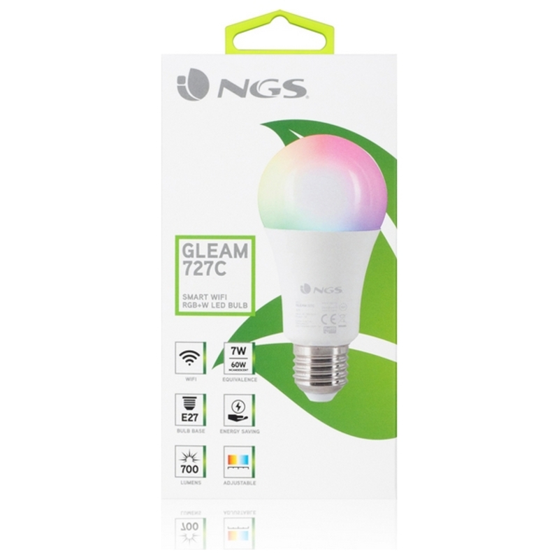Smart Light bulb NGS Gleam727C RGB LED E27 7W | Europe