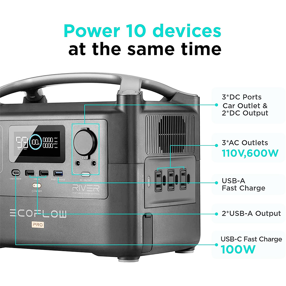 EcoFlow RIVER Pro Portable Power Station 720Wh