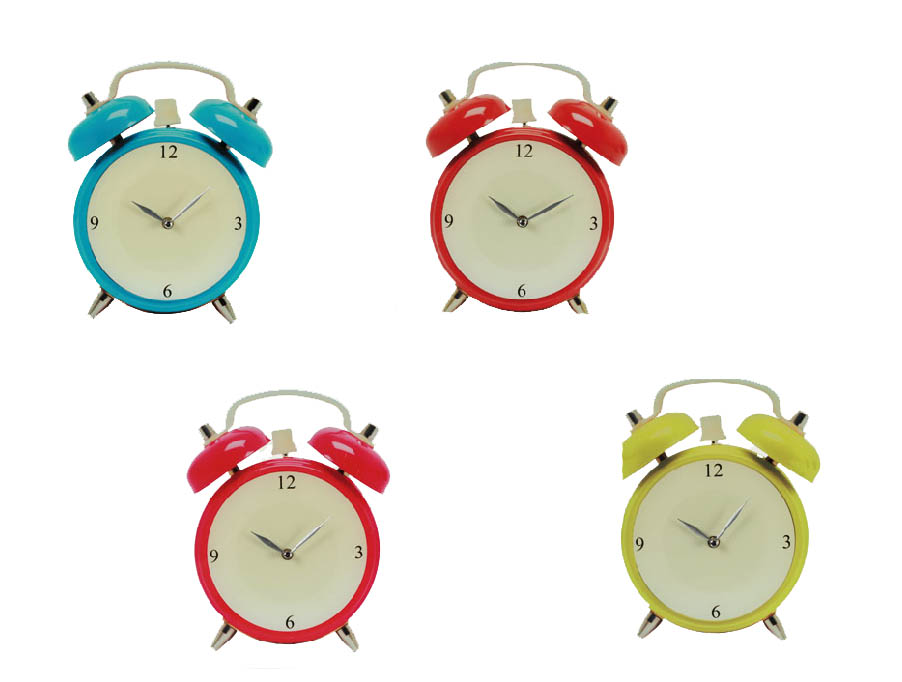 Round Alarm Clock Glass Wall Clock Without Battery | Europe