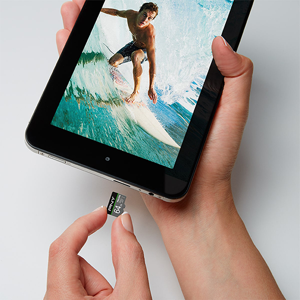 PNY Pro Elite Micro SD Memory Card with Adaptor Black | Europe