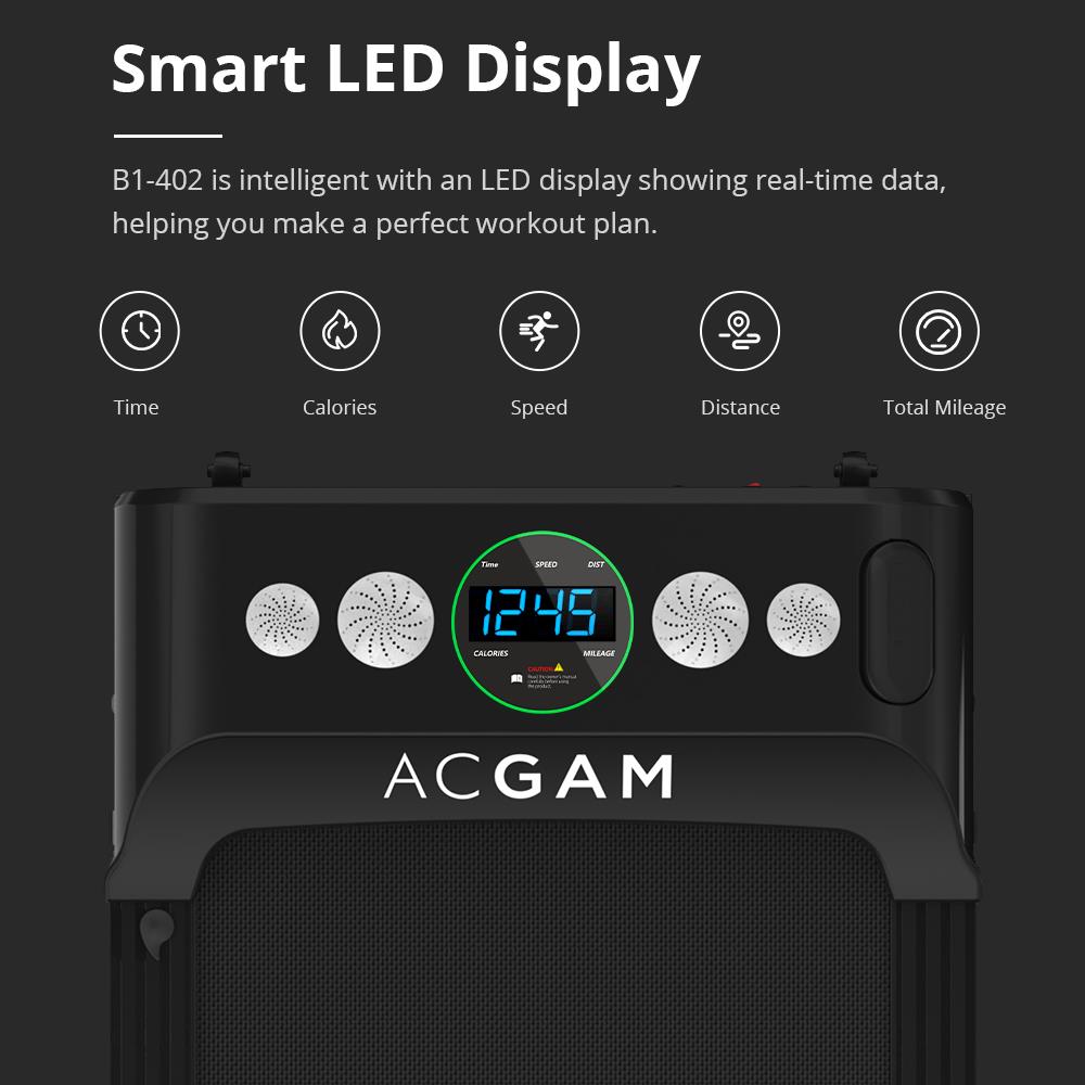 ACGAM B1-402 Portable Treadmill Smart Walking Running Machine