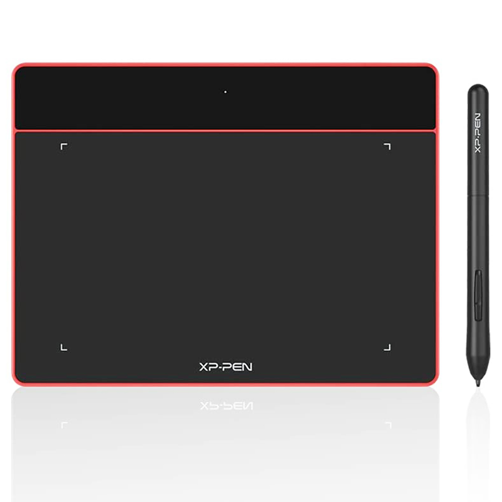 XP-PEN Deco Fun S Graphic Tablet for OSU Drawing Red