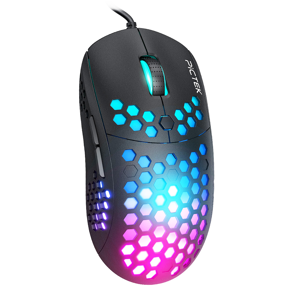 PICTEK Wired Gaming Mouse 7 RGB Lighting Effects