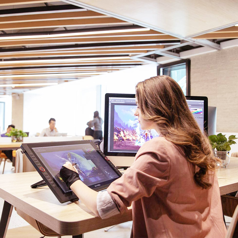 XP-PEN Artist 22R Pro Graphic Tablet with 21.5 Inch FHD Display Black