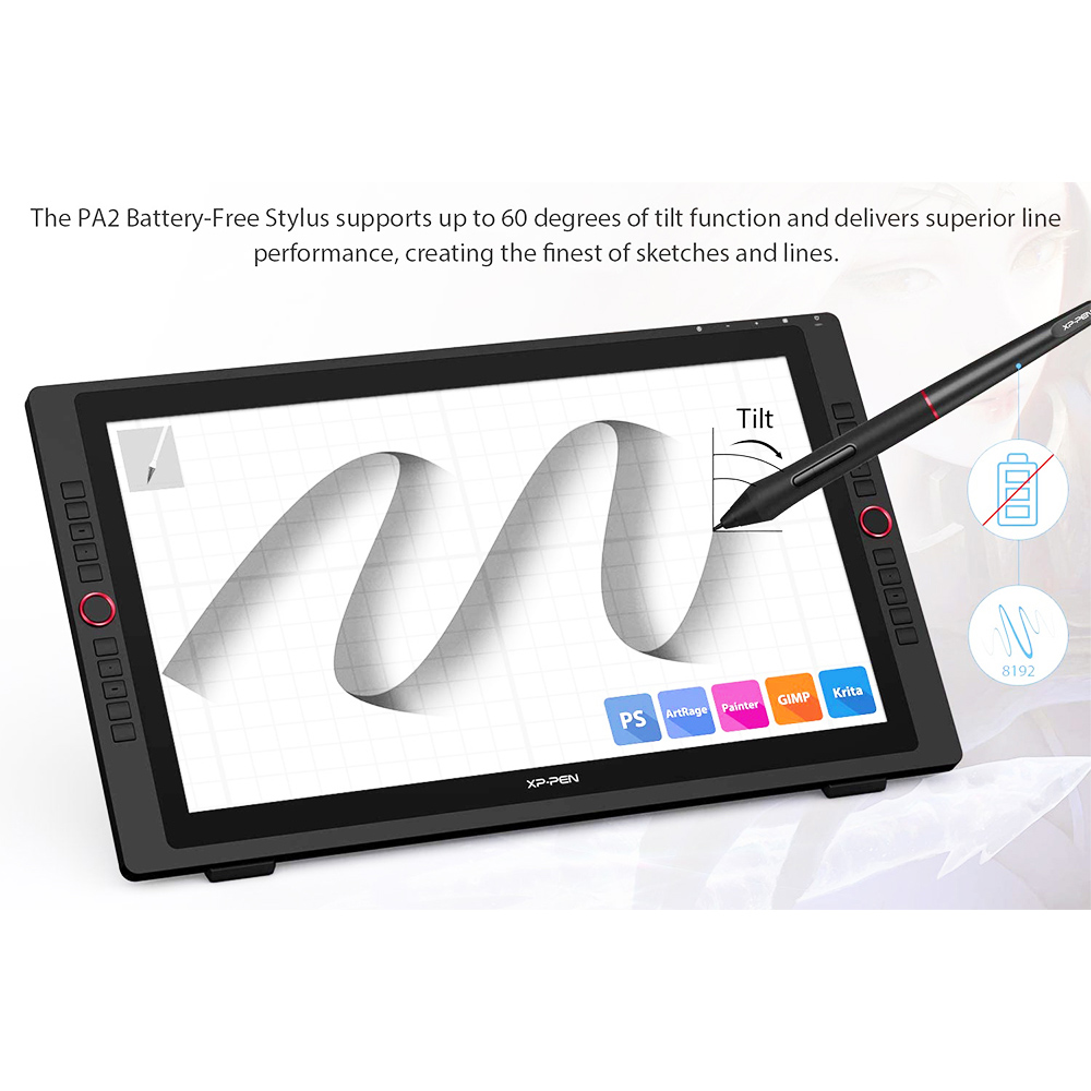 XP-PEN Artist 24 Pro Graphic Tablet with 23.8 Inch Black