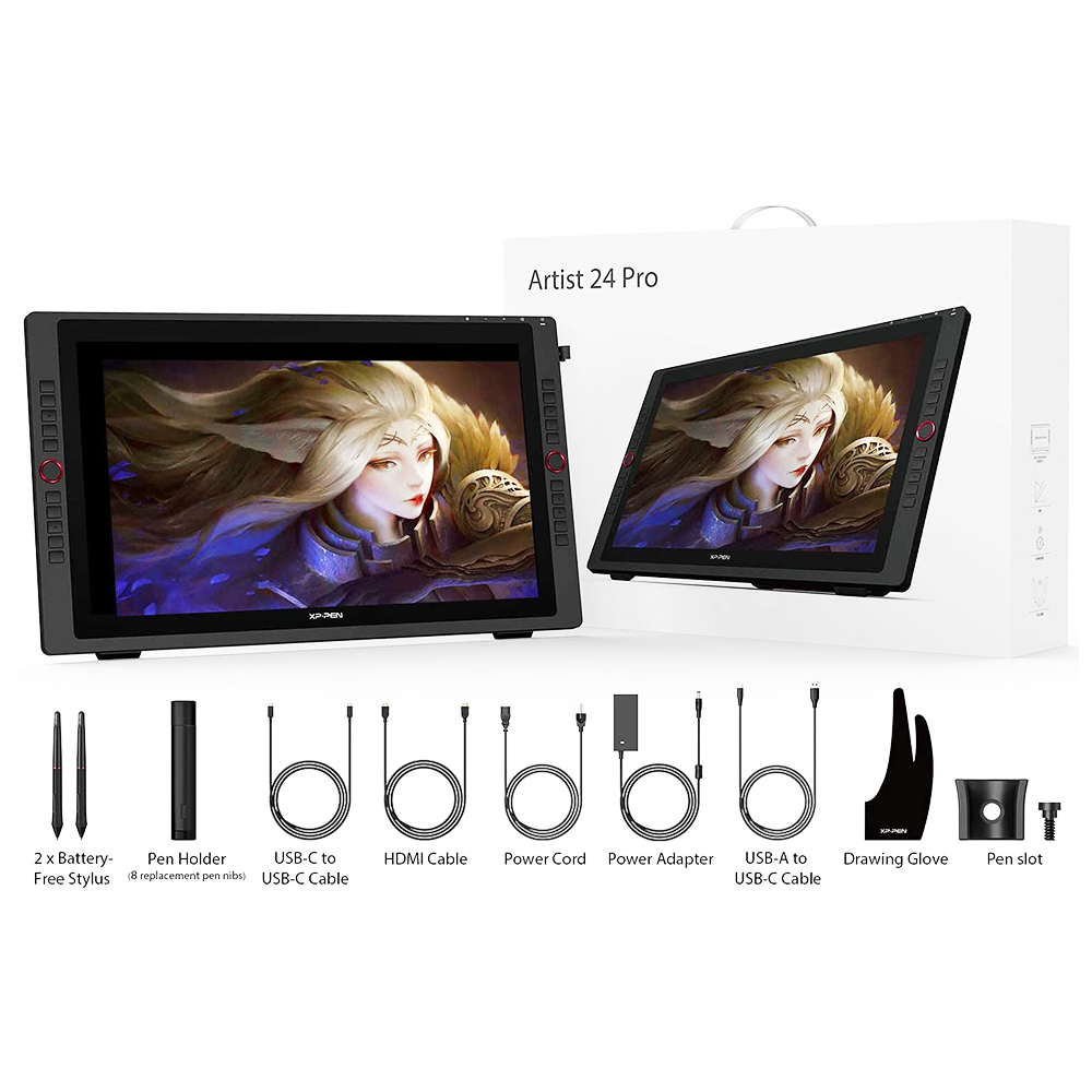 XP-PEN Artist 24 Pro Graphic Tablet with 23.8 Inch Black