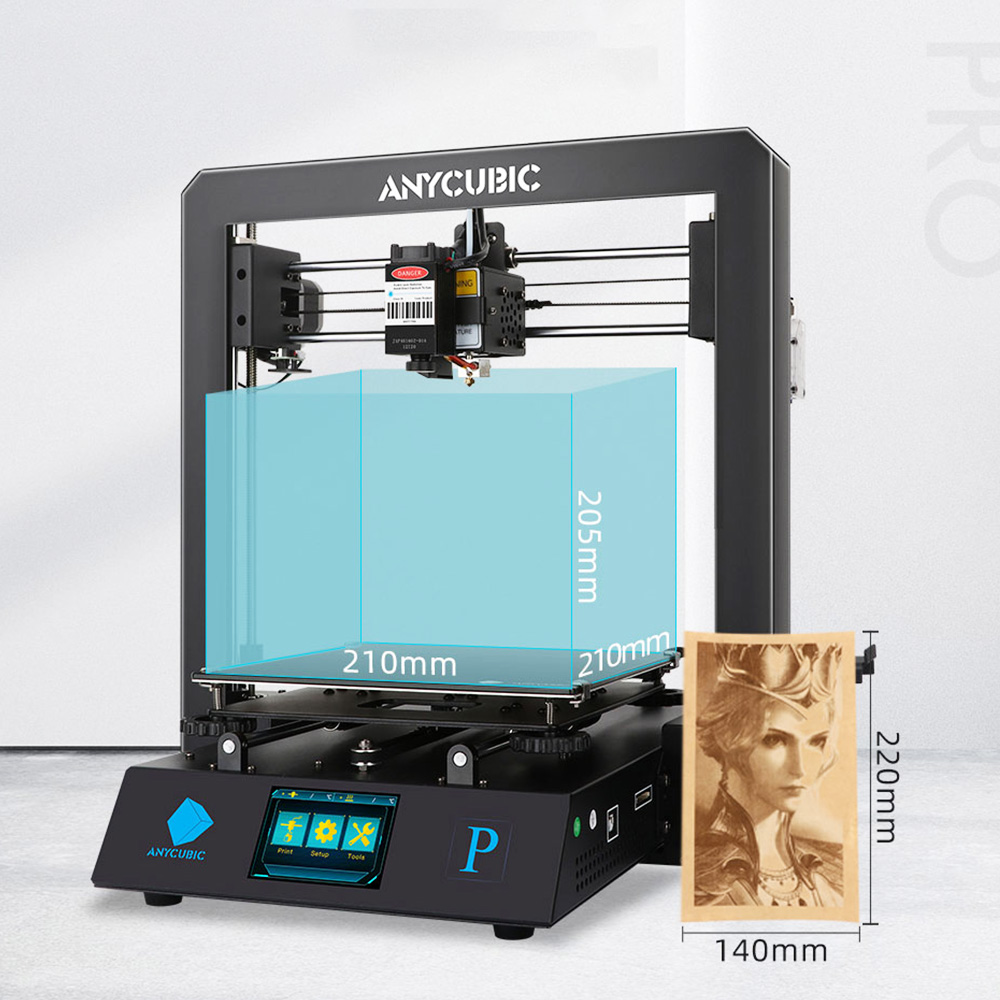 Anycubic Mega Pro 2in1 3D Printer Laser Engraving