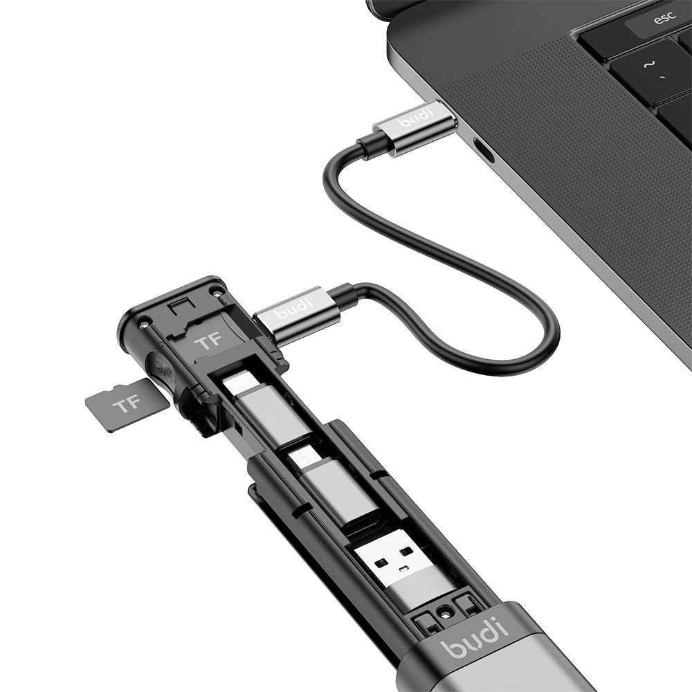 BUDI Multi-function Cable Stick Black