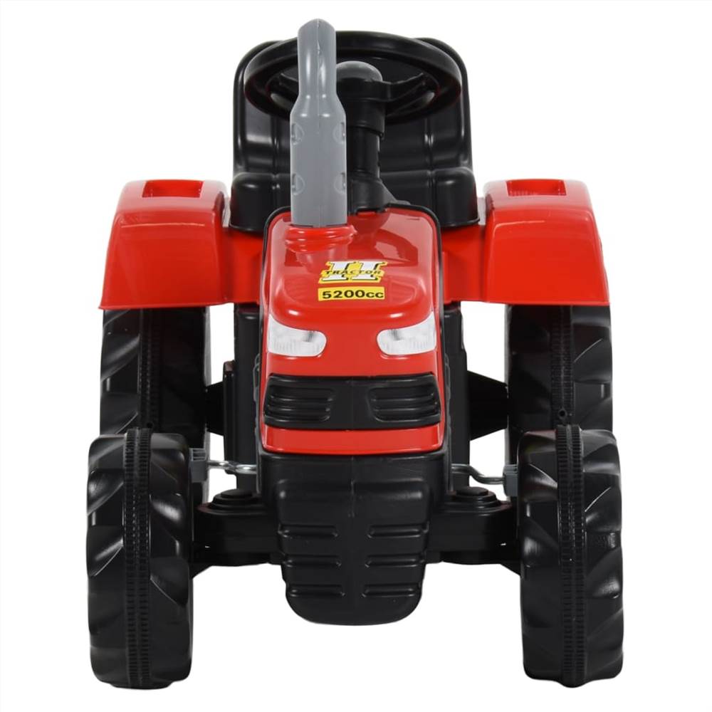 Pedal Tractor for Kids Red and Black