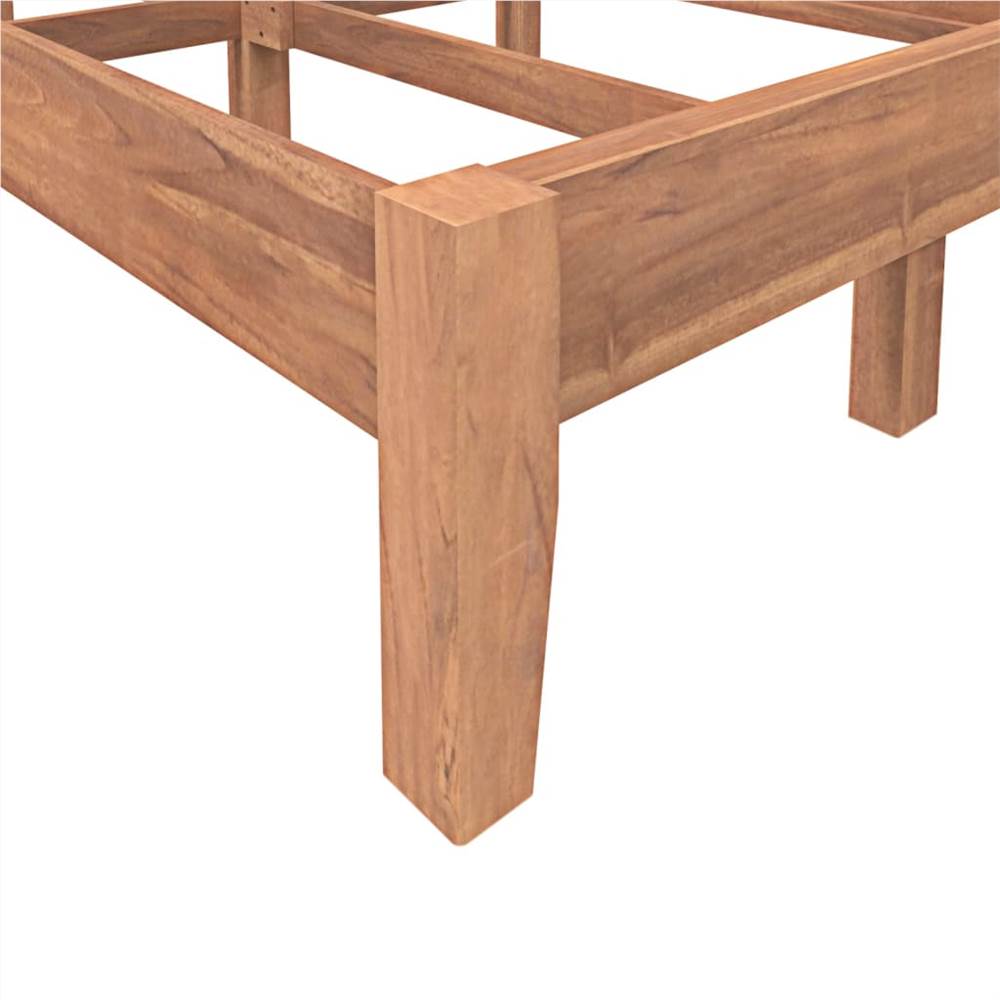 Bed Frame Solid Teak Wood 140 x200 cm