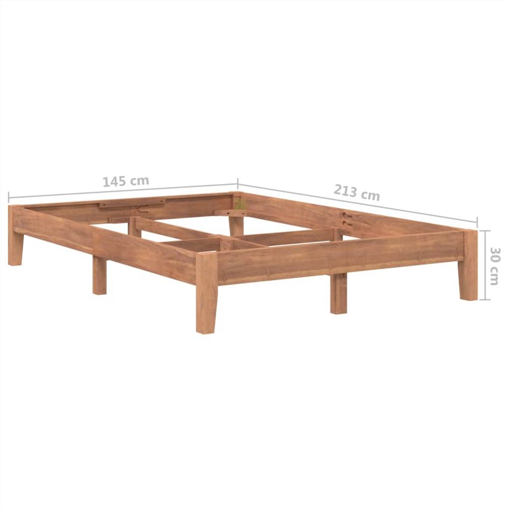 Bed Frame Solid Teak Wood 140 x200 cm